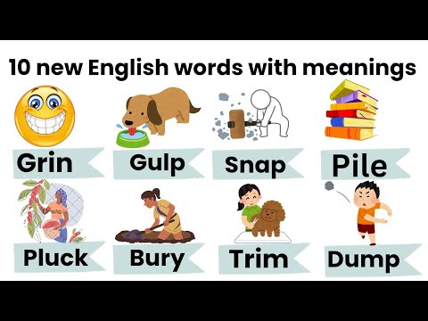 10 new English words with meaning-Words meaning and sentences-Daily used English words with meaning