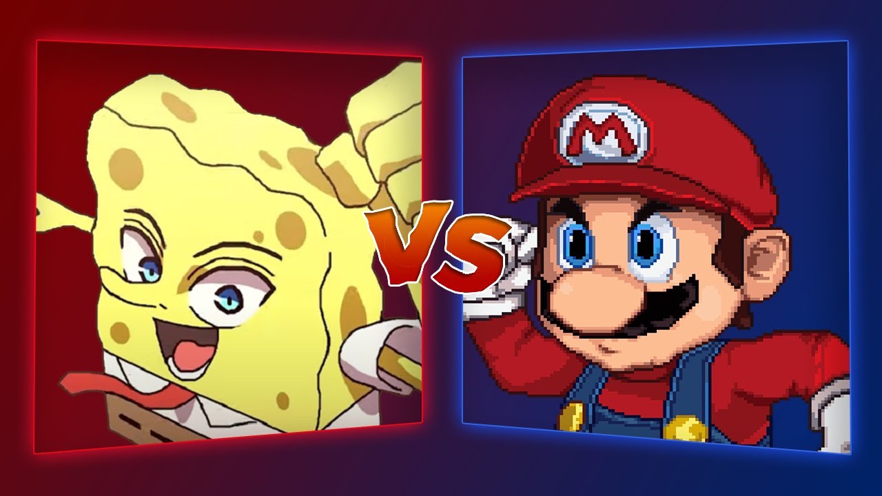 MUGEN Battle - SuponjiBobu vs Mario