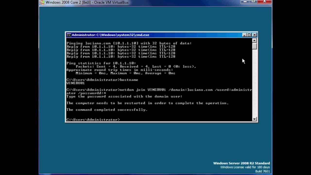 Windows Server 2008: Server core - Overview and basic commands