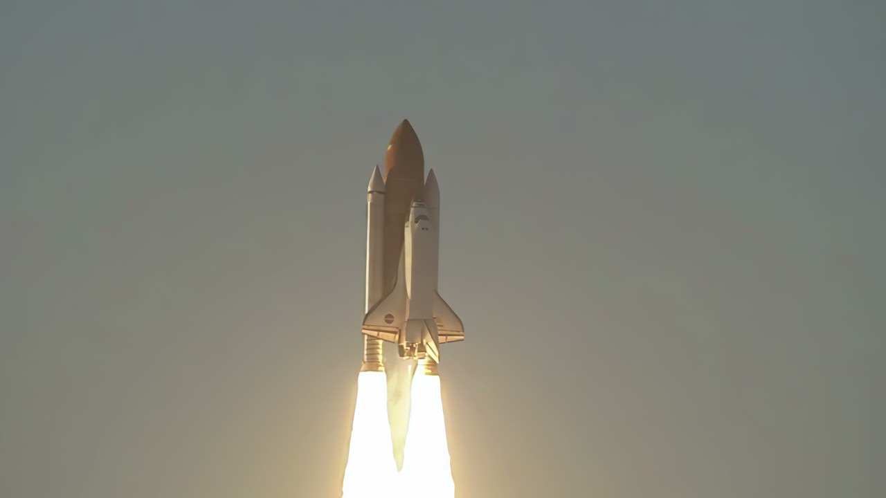 STS-117 Space Shuttle Launch - 8K - 60FPS Upscale