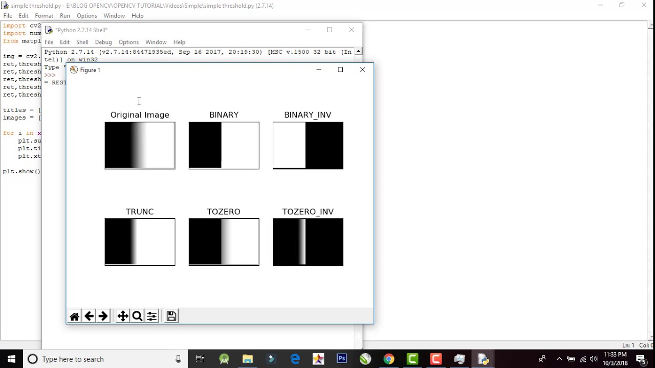 Simple Thresholding with OpenCV Python