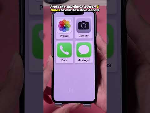 How to Enter and Exit Assistive Access on iOS 17 #ios17beta #ios17 #iphonetips #iphone14 #fyp #short