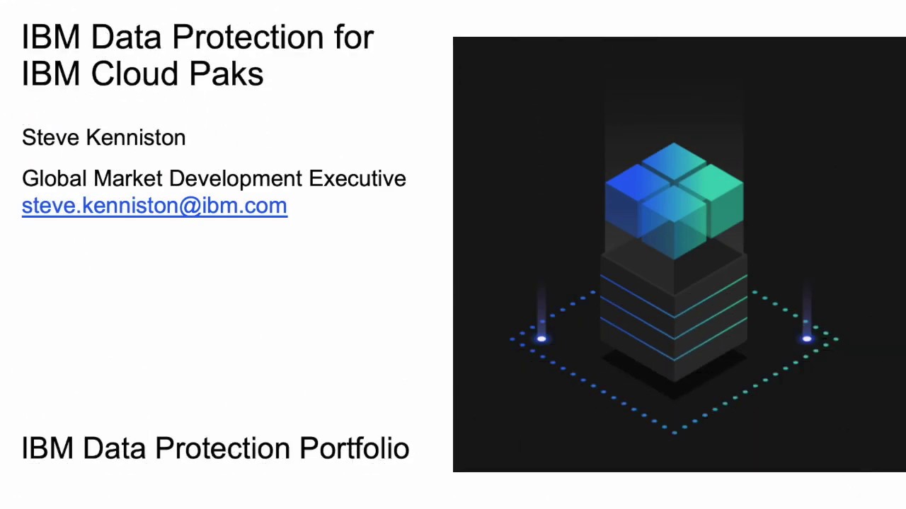IBM Data Protection for IBM Cloud Paks - Presentation
