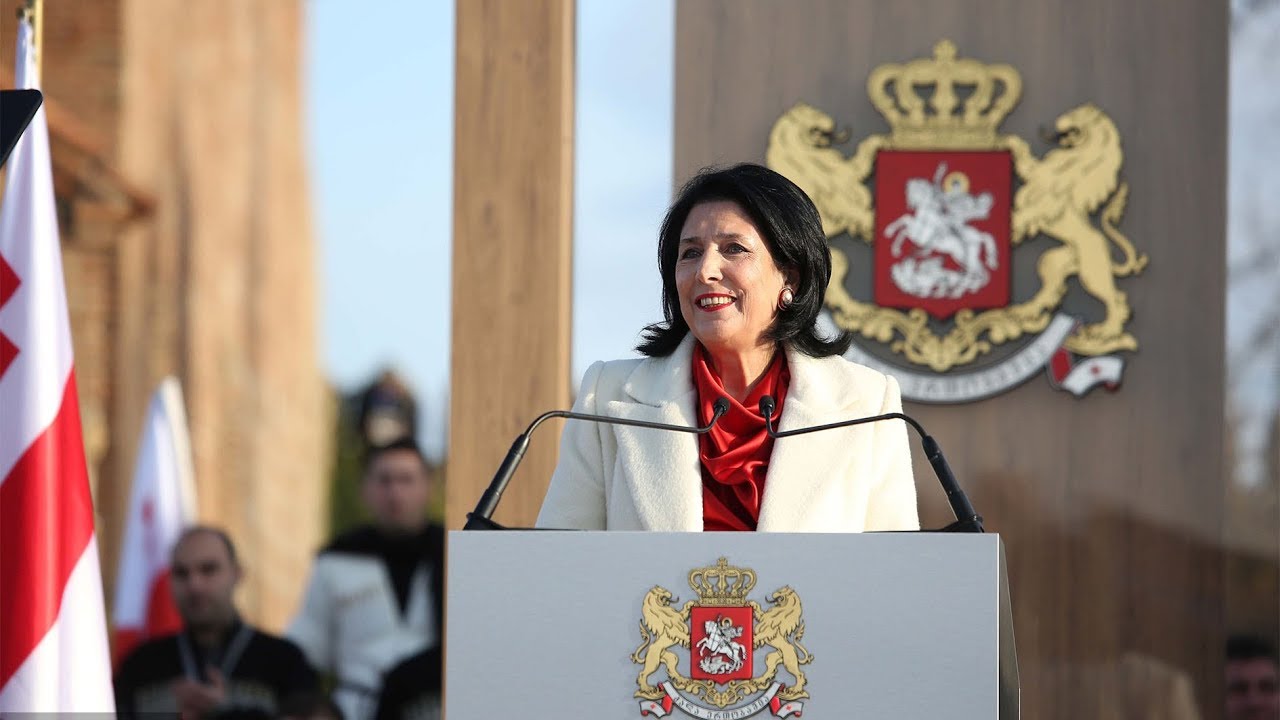 Zurabishvili sworn in as Georgia's first female president