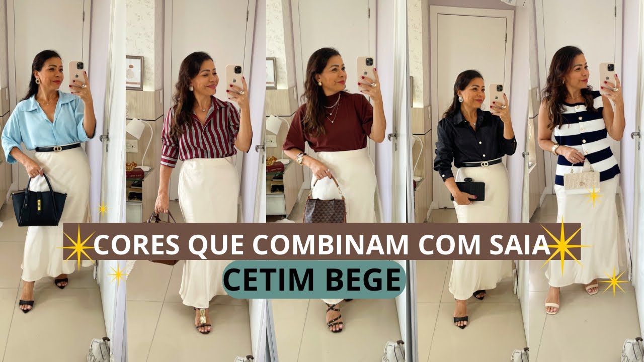 COLORS THAT MATCH A BEIGE SATIN SKIRT | NALVA FAUSTINO