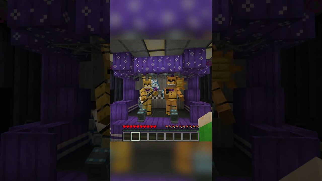 FNaF Minecraft Fredbear Management Wanted Mod #fnaf #fivenightatfreddys #minecraft