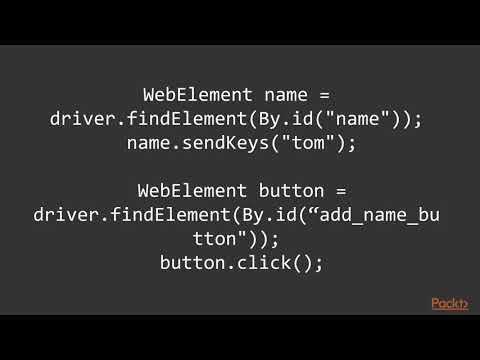Learn Mastering Selenium WebDriver 3 X Test Automation Intro to ...