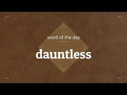 dauntless: meaning and usage