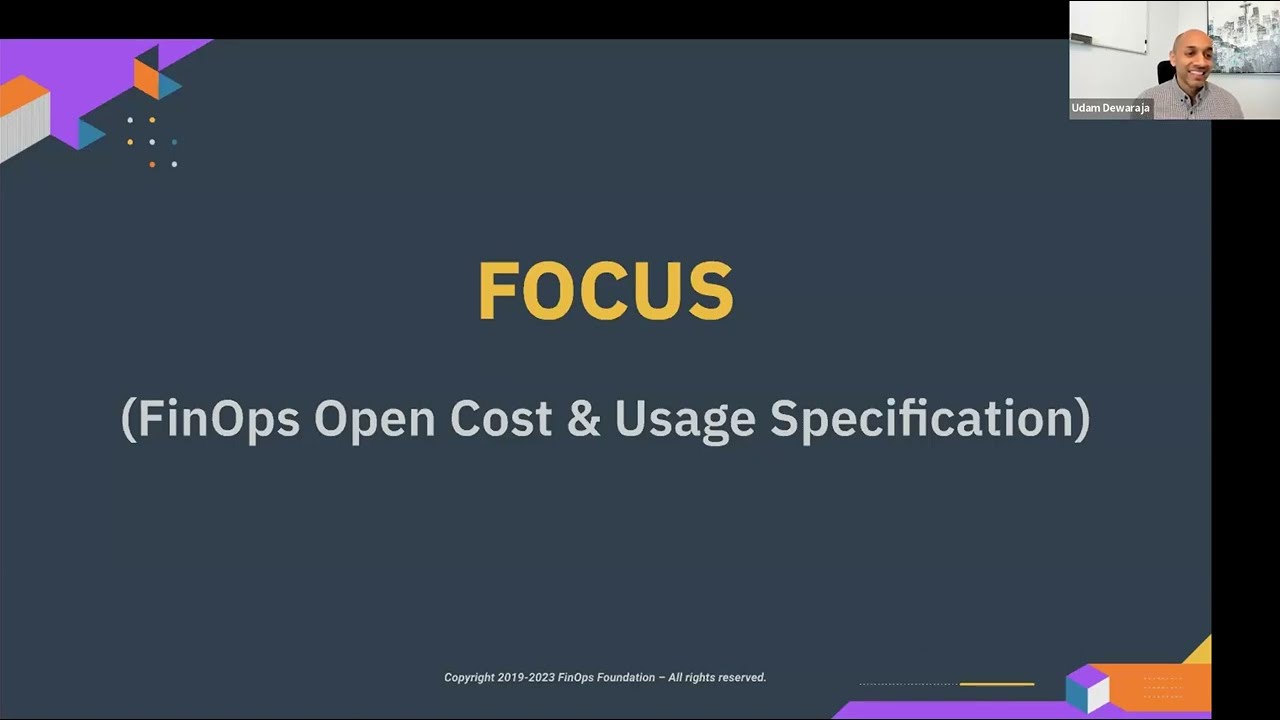 A Look at the FinOps Cost and Usage Specification (FOCUS) from April '23 FinOps Foundation Summit