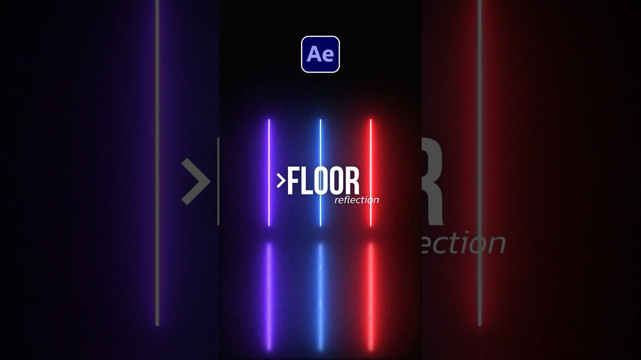 Easily Create Floor Reflections in After Effects #tutorial