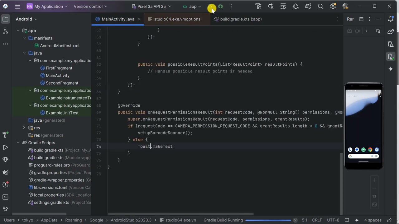 How to Android Studio resolve garbled characters in project error messages