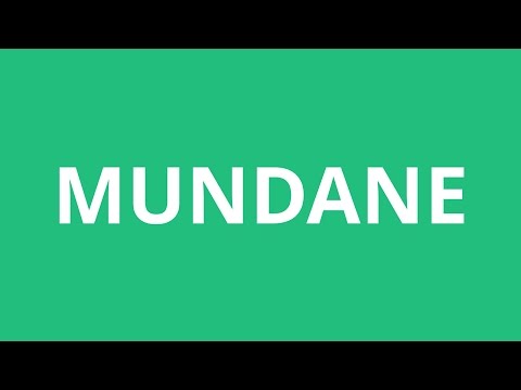 How To Pronounce Mundane - Pronunciation Academy