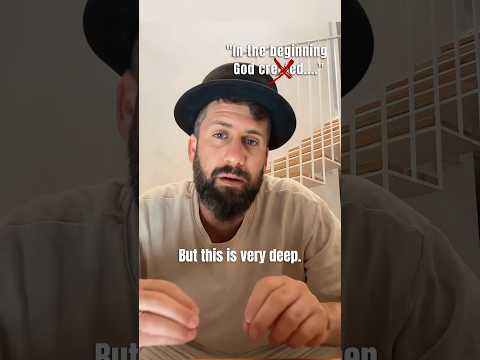 The real meaning of the first verse in the Bible #bible #god #hebrew #pray