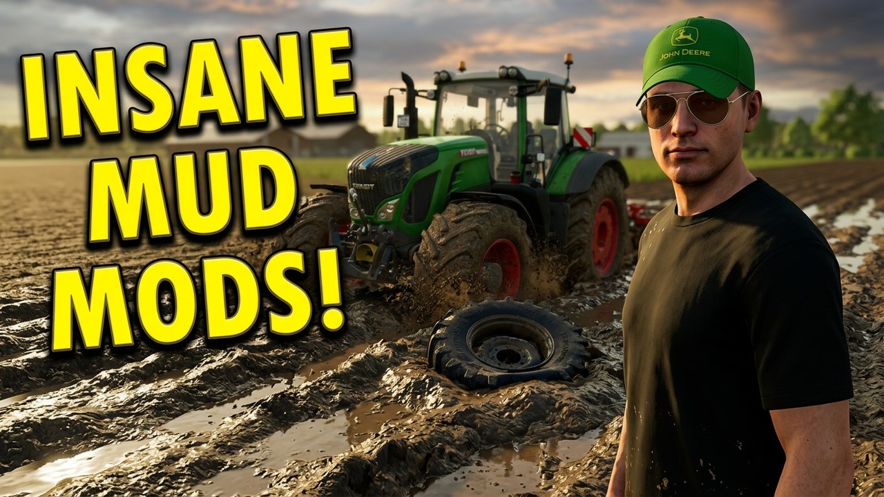 Five Realistic Mud Mods Farming Simulator 25!