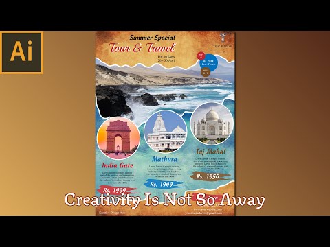 Tour And Travel Poster Design 2022 | Tour And Travel Flyer Design | Adobe Illustrator