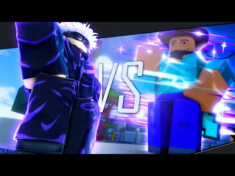 GOJO In Sakura Stand VS GOJO In Roblox Battleground Games