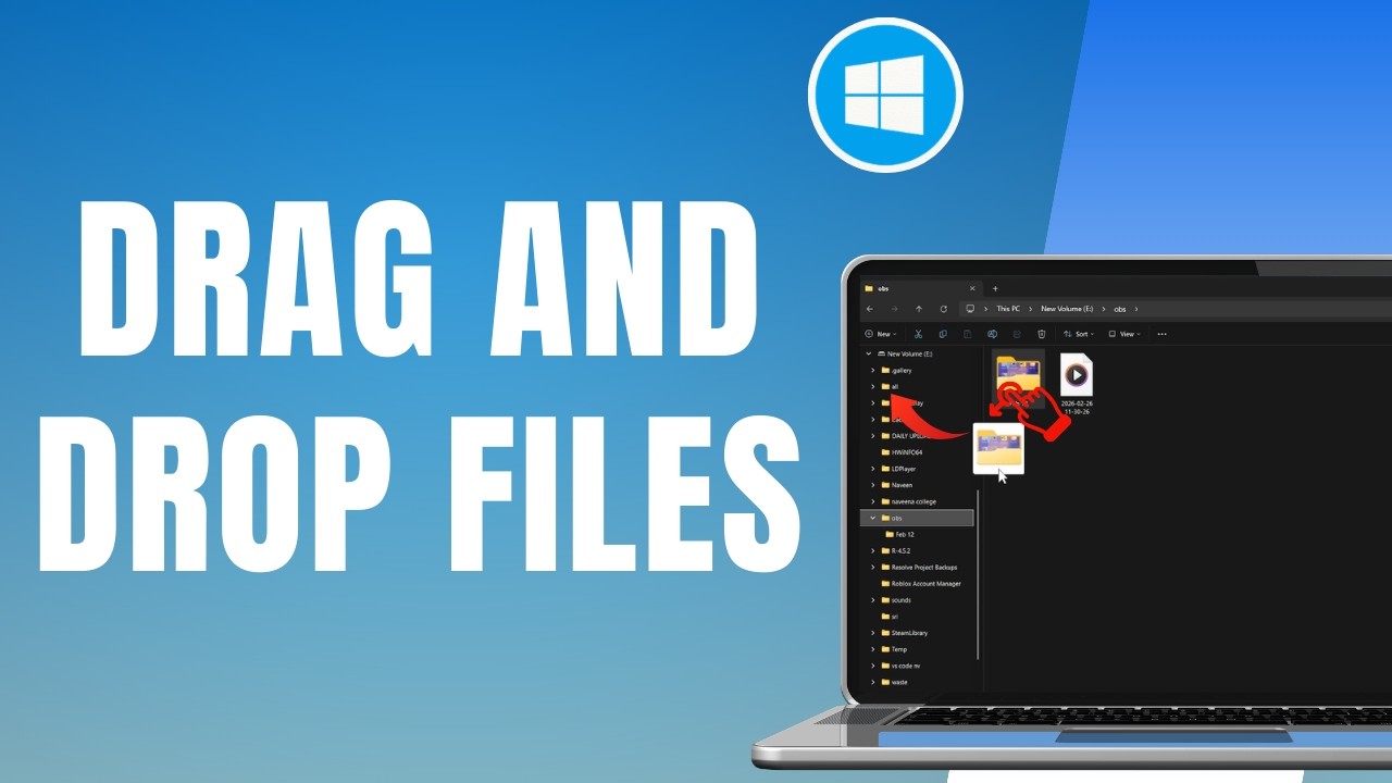 How to Drag and Drop Files on Windows 10 /11 | Easy Guide!