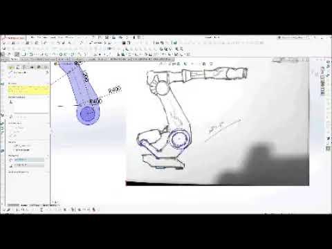 Articulated Robot designing and modeling, 2D drawing to 3d modeling