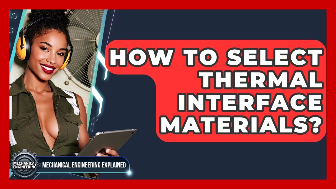 How To Select Thermal Interface Materials? - Mechanical Engineering Explained
