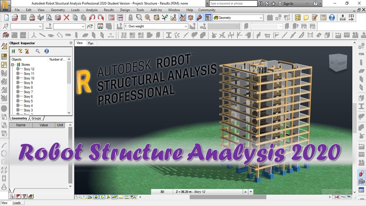 (01) Robot Structural Analysis Professional Course ( Introduction )