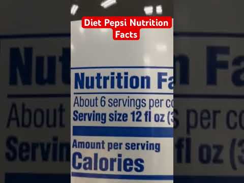 Diet Pepsi 2 Lt Nutrition Facts #pepsi #coke #soda