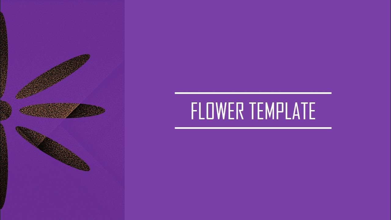 Create Flower Template for PowerPoint Presentation