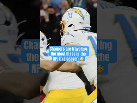 Chargers have a grueling travel schedule this season 🤯