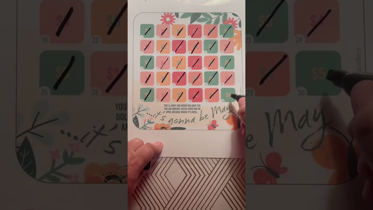 Day 30. Finished low income savings challenge @lizandless #moneysavings #budgeting #itsgonnabemay