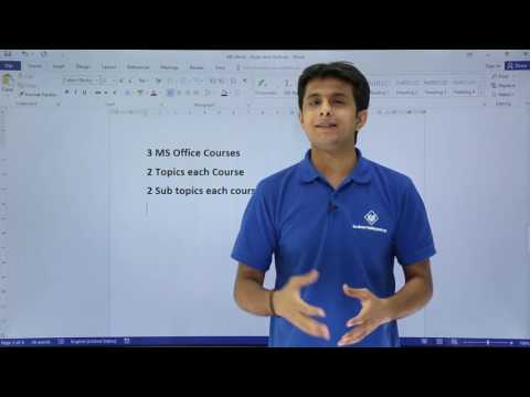 MS Word - Styles and Outline