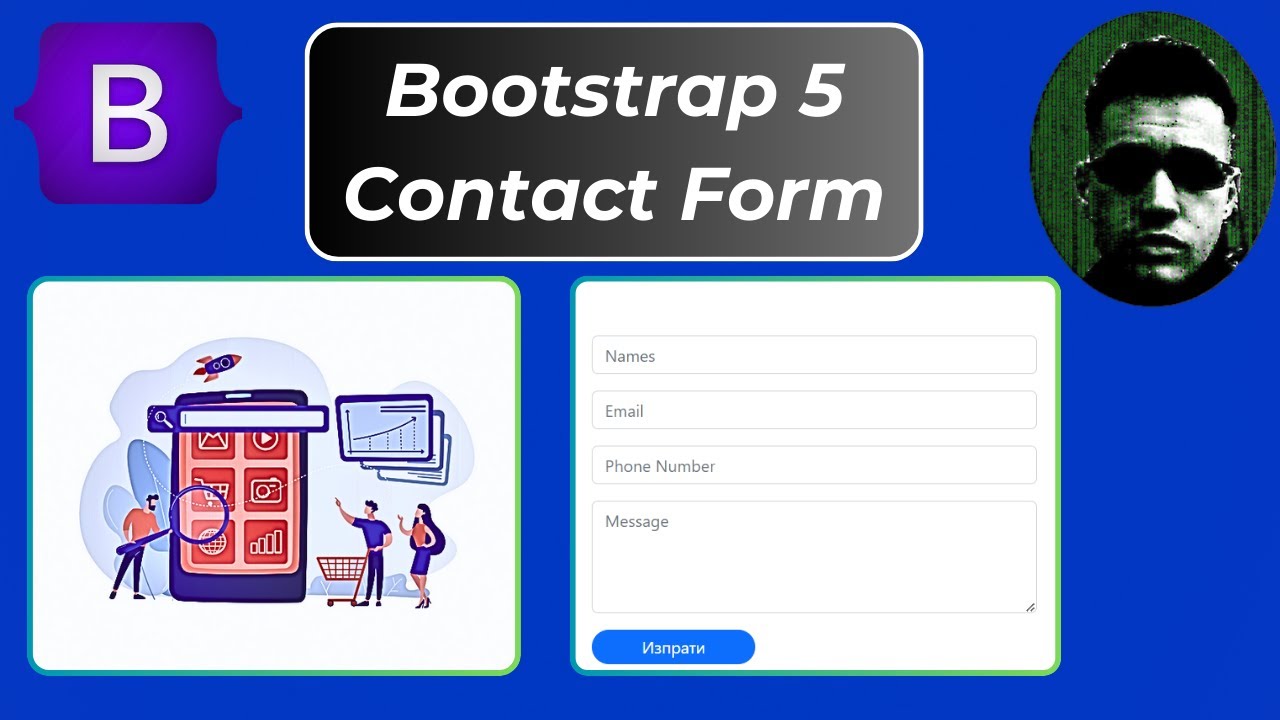 Learn To Build A Responsive Contact Form With Html, Css & Bootstrap | Tutorial
