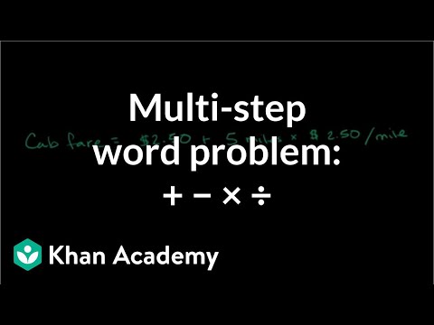 Multi-step word problem with addition, subtraction, and multiplication | Pre-Algebra | Khan Academy
