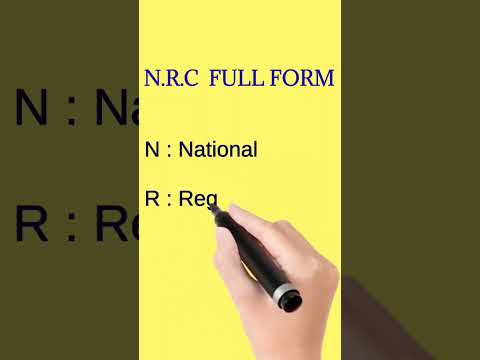 N.R.C full form | full form of NRC | #full form