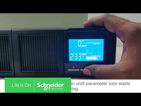 How to Enable Frequency Converter Mode in UPS SRC1KXLI Through Display | Schneider Electric Support
