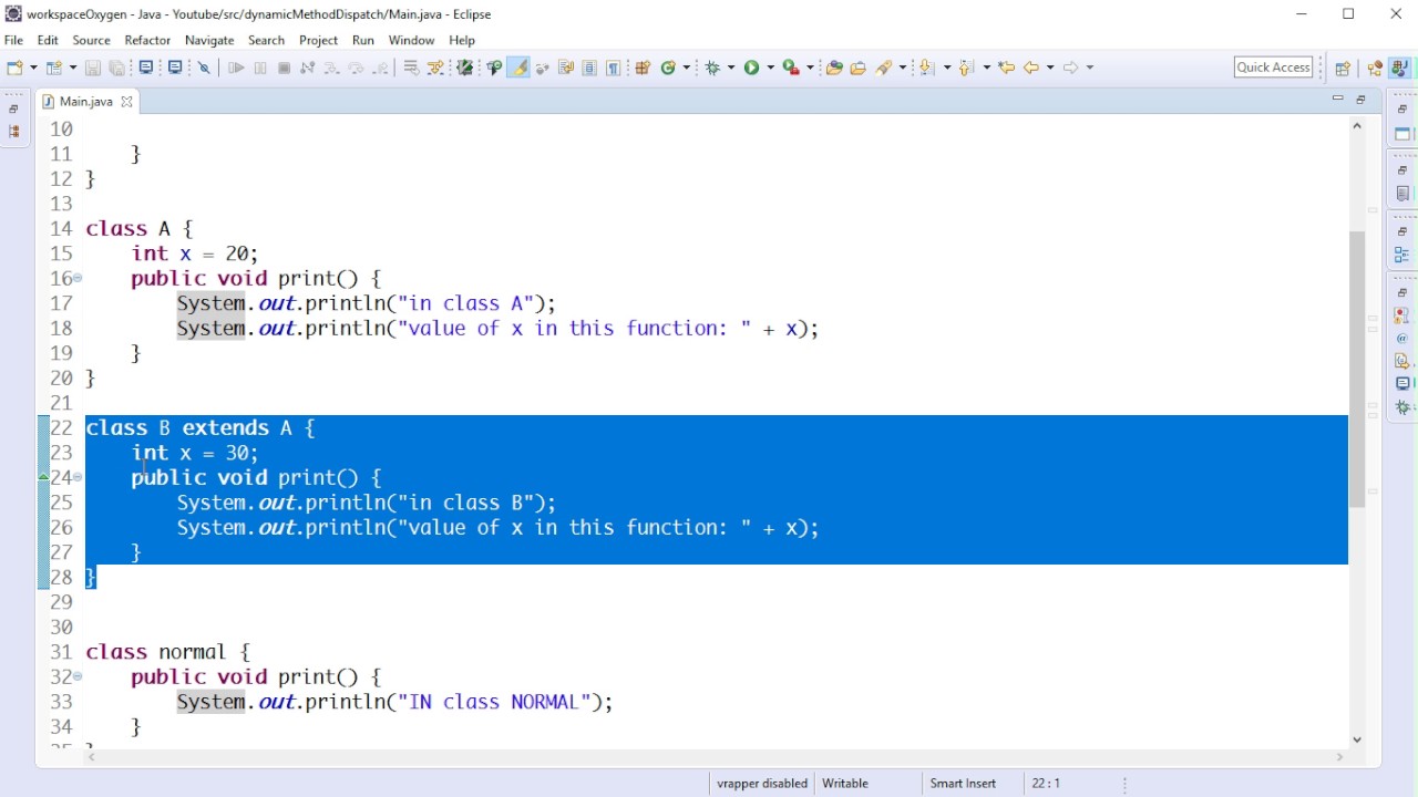 Java Dynamic Method Dispatch (Bangla)