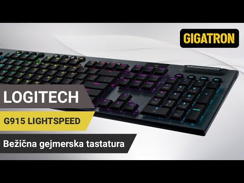 Unapređeni niskoprofilni mehanički tasteri Logitech G915 gejmerske tastature