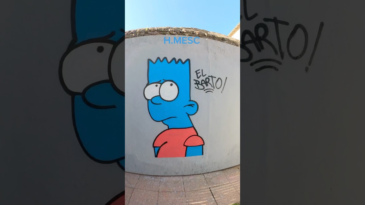 Blue Bart 💙 #asmr #graffiti #satisfying