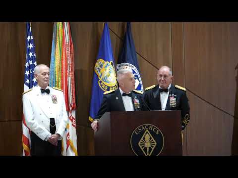 Commandant's welcome with Chap. (Brig. Gen.) Solhjem comments