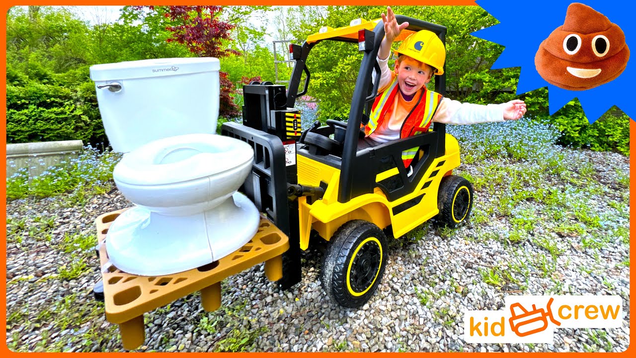 Rescuing mom from plumbing emergencies funny stories with trucks and toys. Educational | Kid Crew