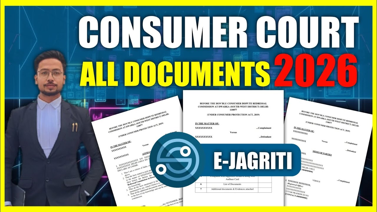 HOW TO FILE CONSUMER CASE ONLINE ON E-JAGRITI | Sample document for consumer case #ejagriti #lawbyak