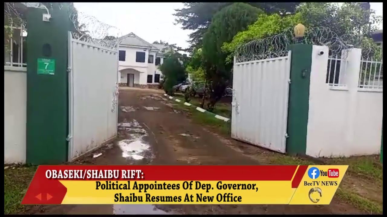 OBASEKI/SHAIBU RIFT: Political Appointees Of Dep. Governor, Shaibu Resumes At New Office