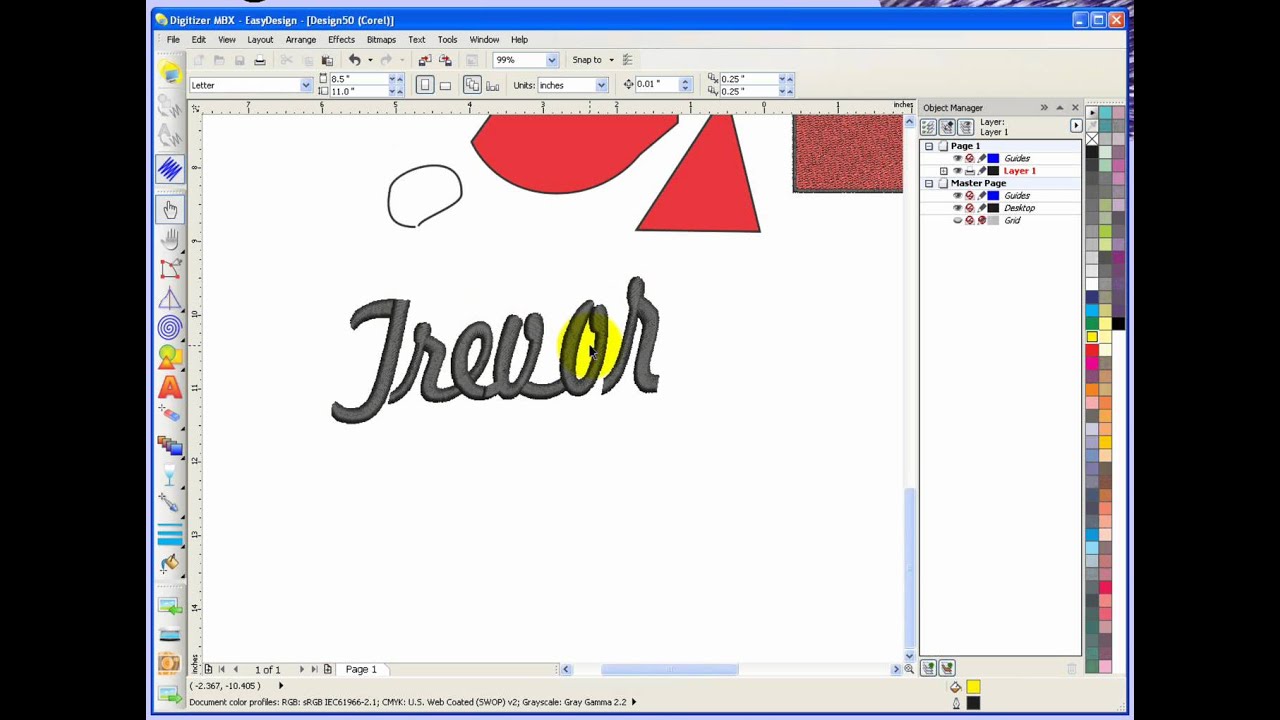 Digitizer MBX Tutorial - Lettering