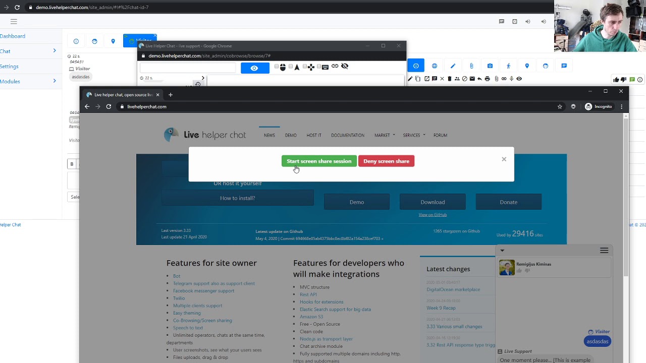Co-browsing demo
