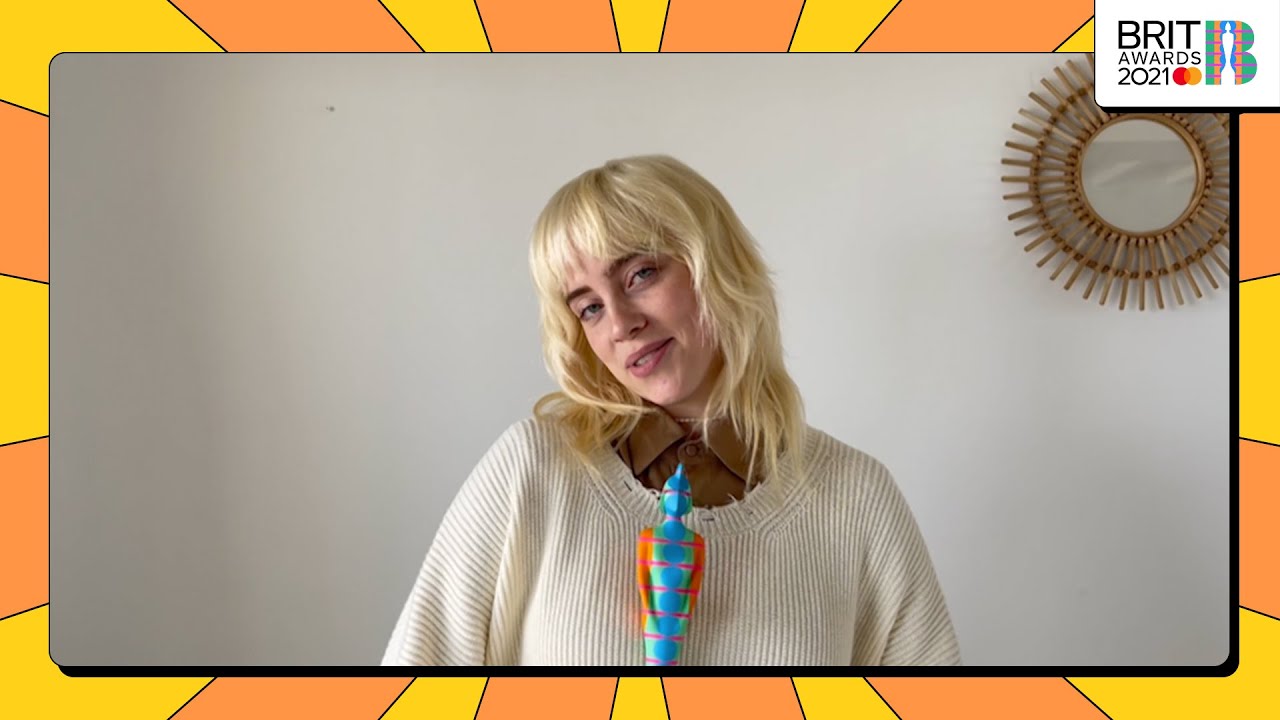 Billie Eilish wins International Female Solo Artist | The BRIT Awards 2021