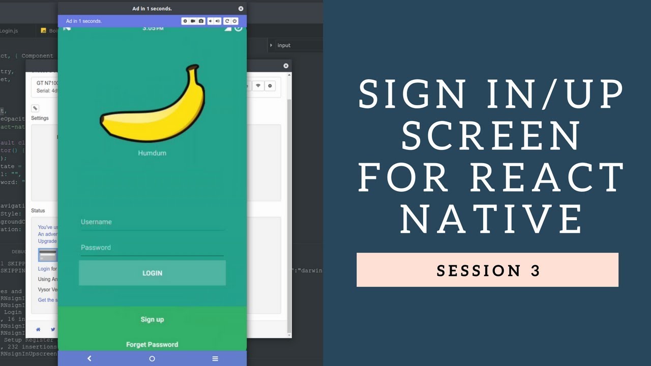 How to React-Native : Building Login & Register (Authentication) screen
