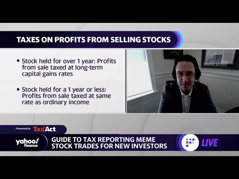 Taxes 2022: What to know about reporting meme stock gains