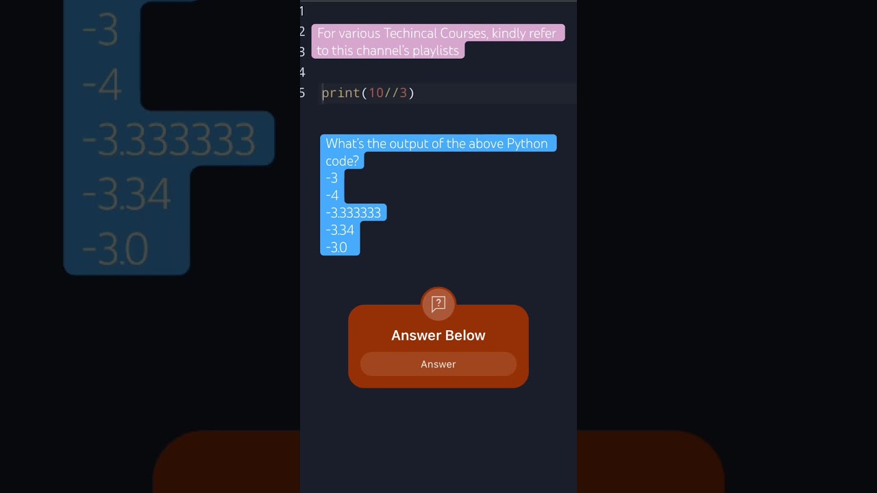Python Code Snippet-34 #pythonshorts #pythonmcq #pythonlearning
