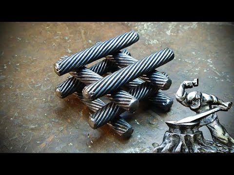Watch Steel Cables Beautifully Forged Into a Knife