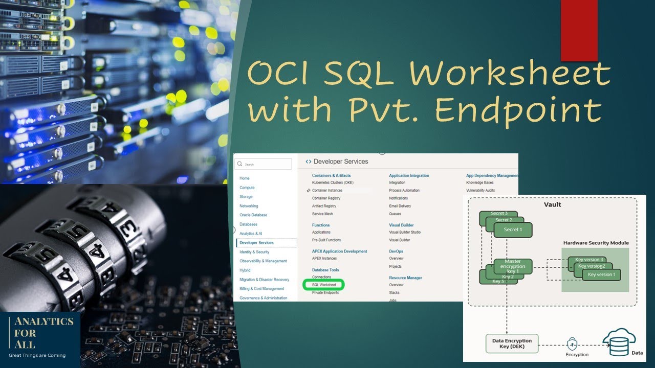 OCI SQL Worksheet with Private Endpoint.