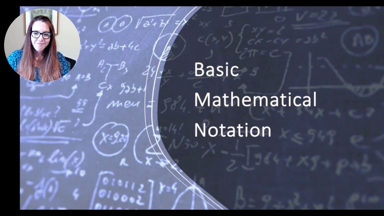 Topic 1.2 - Basic mathematical notation