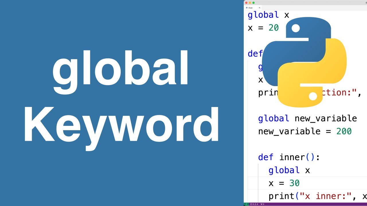 global Keyword | Python Tutorial